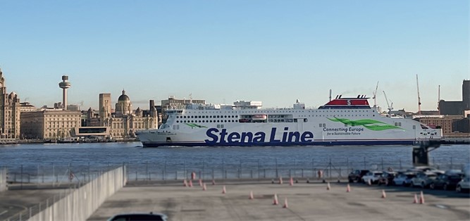 Premiär för Stena Lines nya fraktlinje mellan Dublin och Liverpool ...