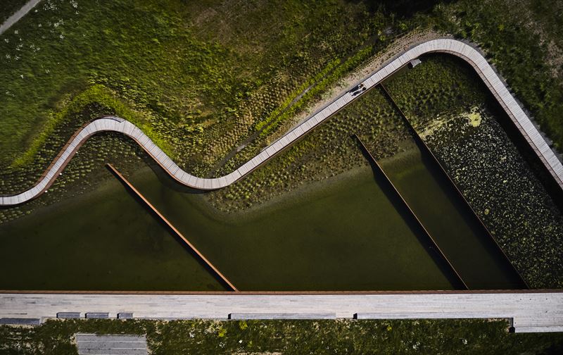 En ny dagvattendamm med plats för människor | INFRASTRUKTURnyheter.se