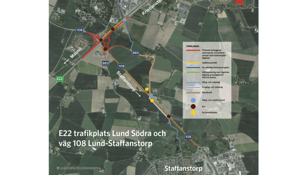 E22 i Lund byggs om | INFRASTRUKTURnyheter.se