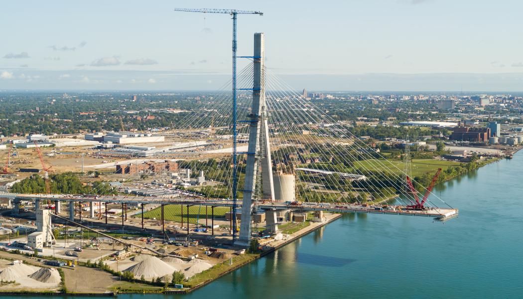 Spektakulära Gordie Howe International Bridge blir Nordamerikas längsta ...