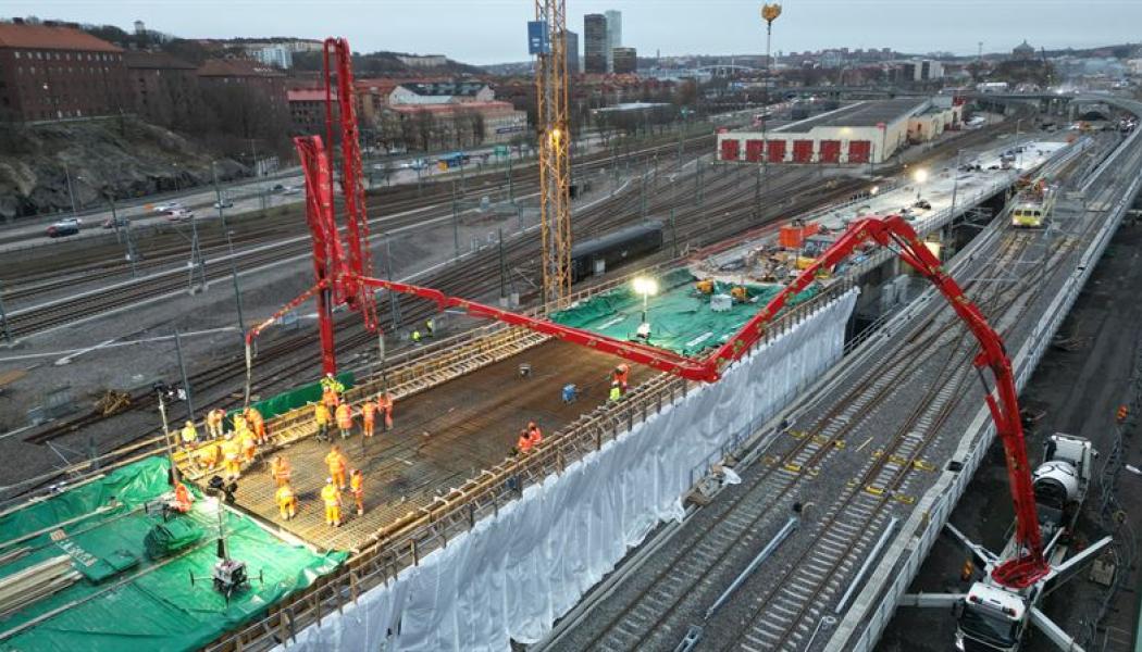 Järnvägsprojekt Olskroken når en betydande milstolpe ...