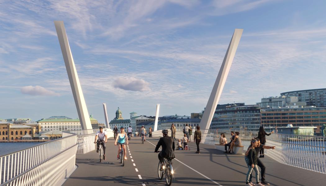 Ny gång- och cykelbro över Göta älv – designkoncept klart för beslut ...